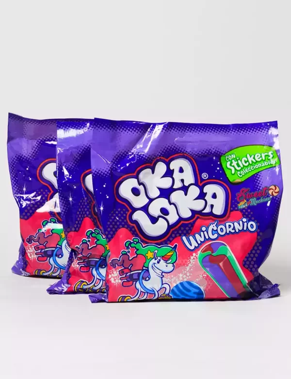 Caramelo Oka Loka Unicorn Bolsa 24Unds | Licores Amistad