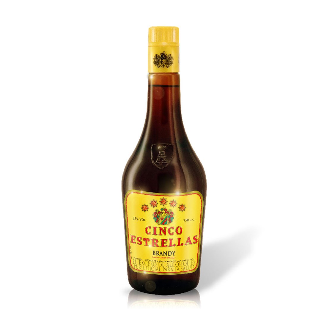 Brandy Cinco Estrellas 750cc | Licores Amistad